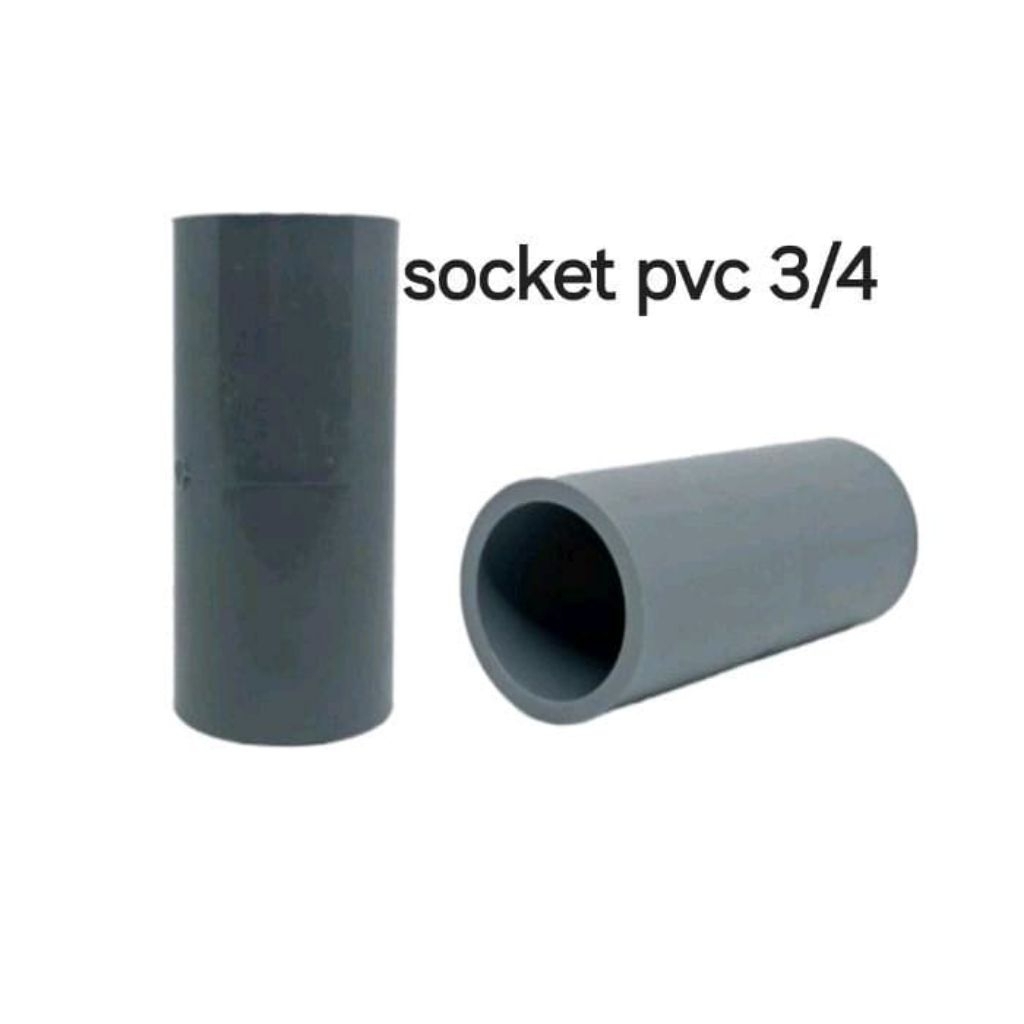 Jual Socket pvc 3/4 inch Socket Paralon 3/4" Sambungan Pipa Paralon 3/4 Sok PVC | Shopee Indonesia