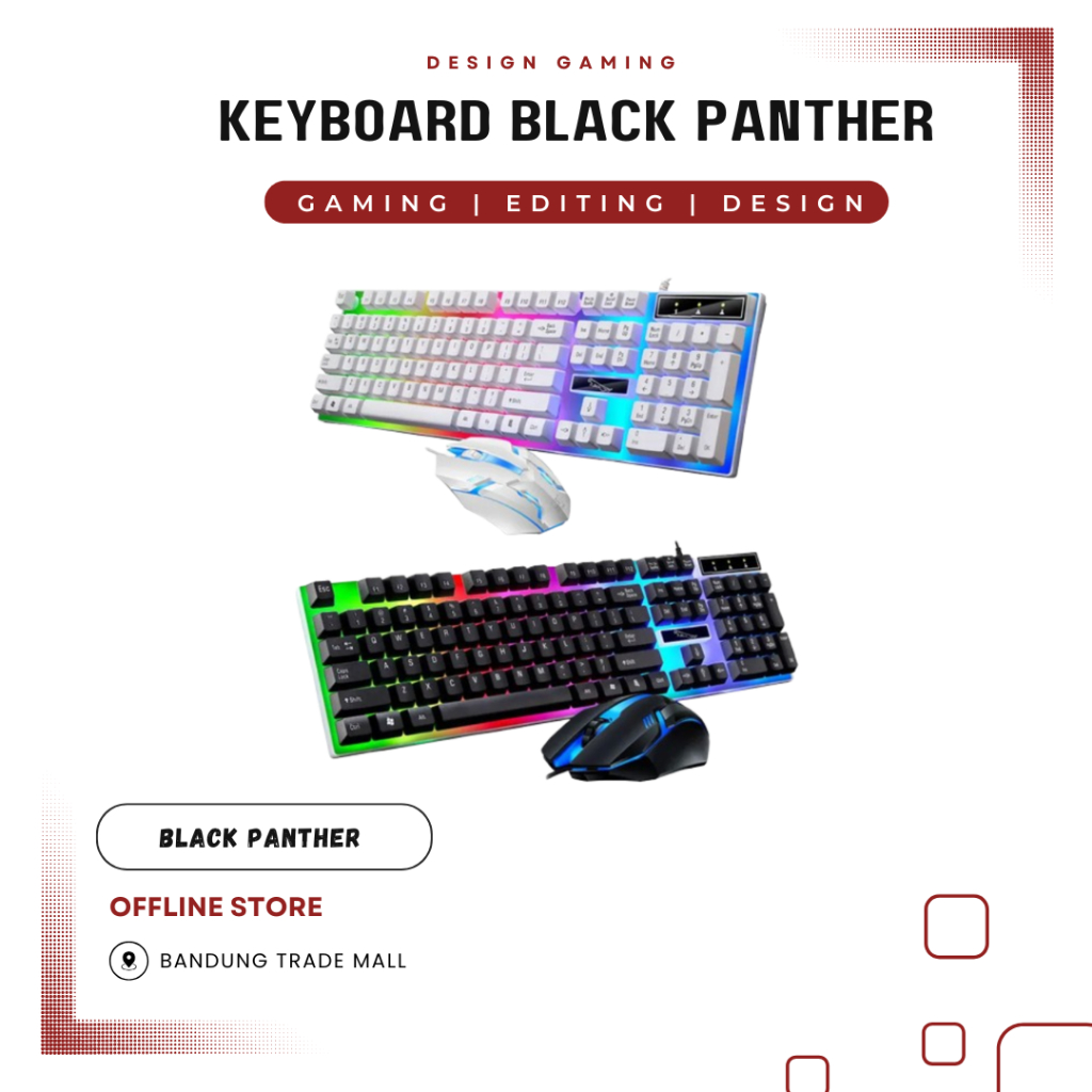 Jual KEYBOARD DAN MOUSE BLACK PANTHER | Shopee Indonesia