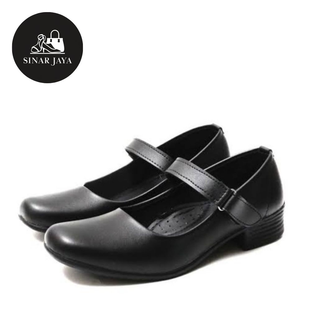 Jual Sepatu Pantofel Wanita Hitam Kerja Kantor Formal Ringan & Nyaman ...