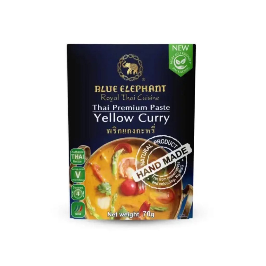 Jual Blue Elephant Yellow Curry Paste 70 gram, Terbuat dari rempah ...