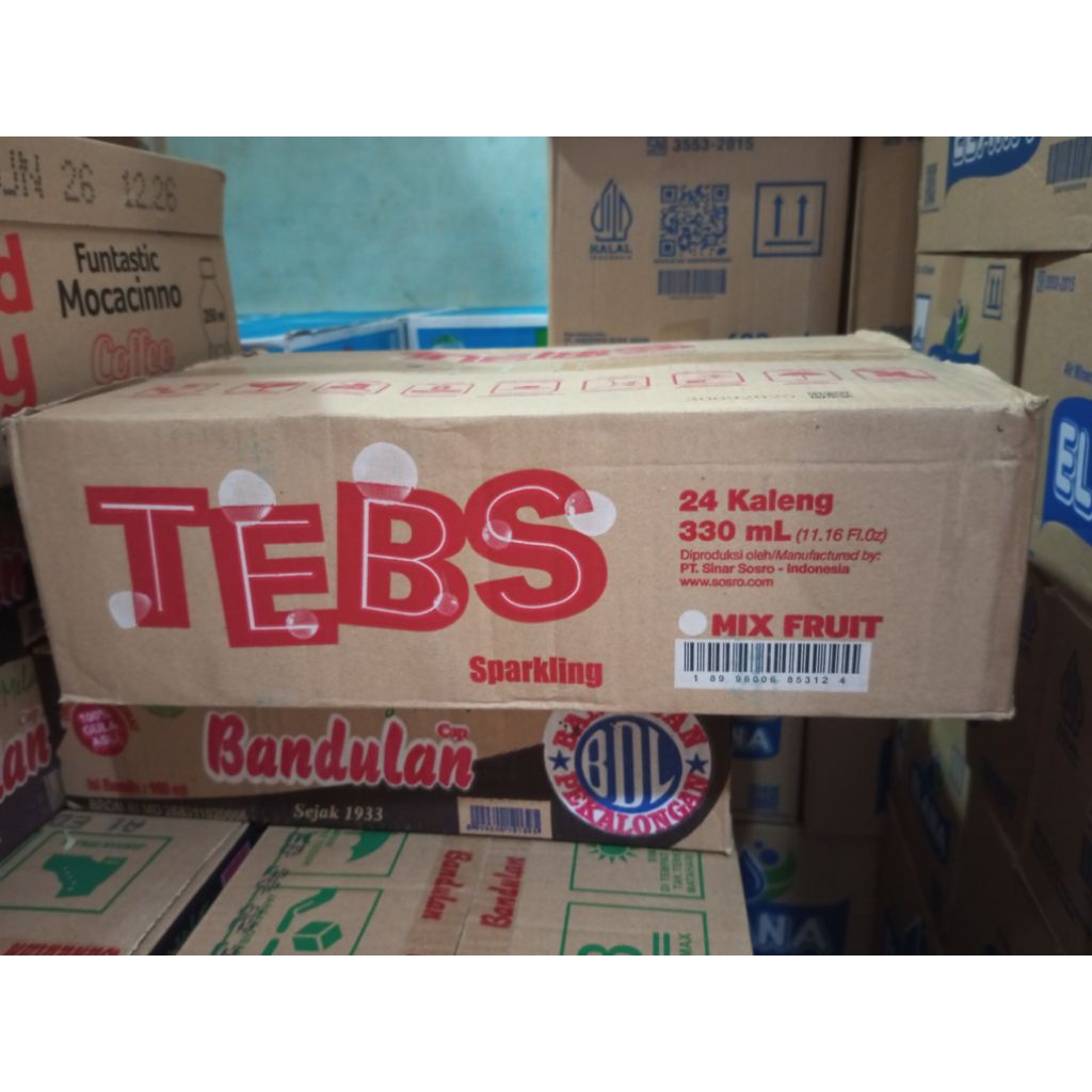 Jual Tebs kaleng 330ml 1 dus isi 24 kaleng / sparkling soda / soda ...