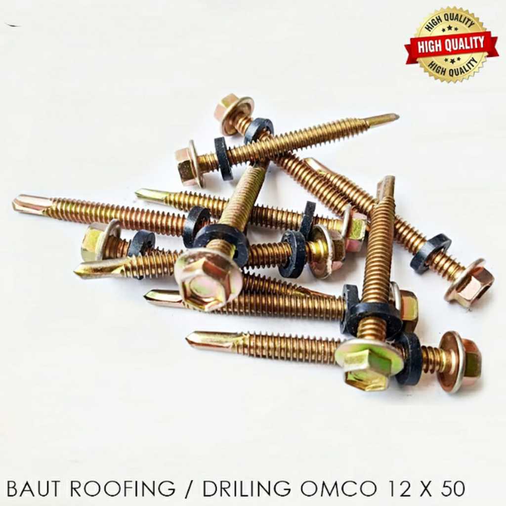 Jual Per Kotak Baut Skrup Baja Ringan Seng Spandek Roofing SDS Self ...