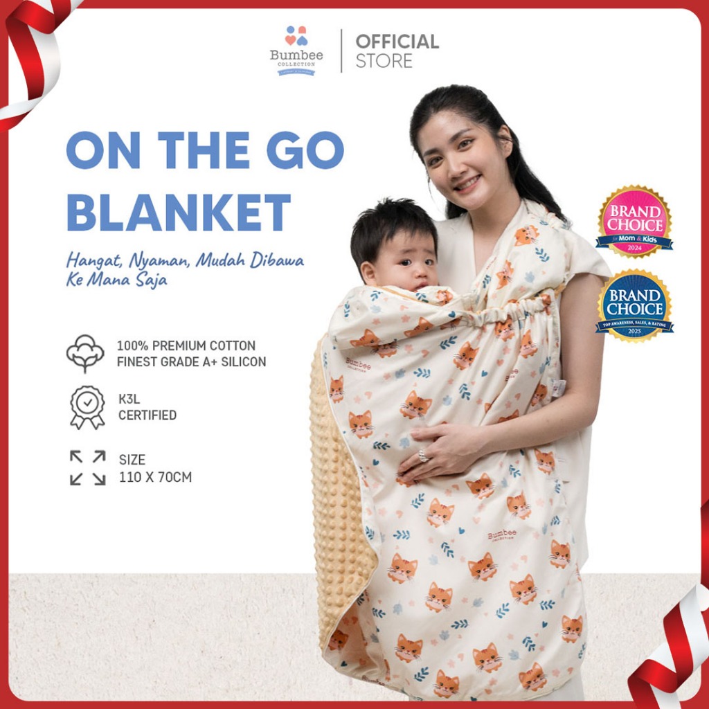 Jual Bumbee Collection - Selimut Bayi On The Go 6 Fungsi In 1 Blanket Baby FREE Ziplock ...