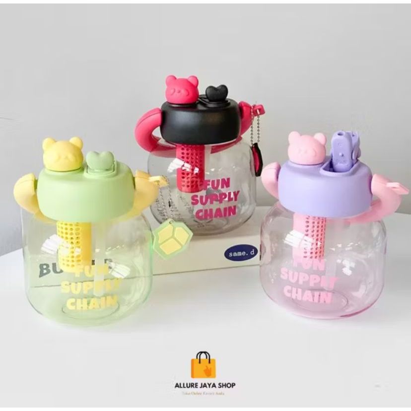 Jual Botol Minum Infused Handle Transparant BPA FREE 850ml Tumbler ...