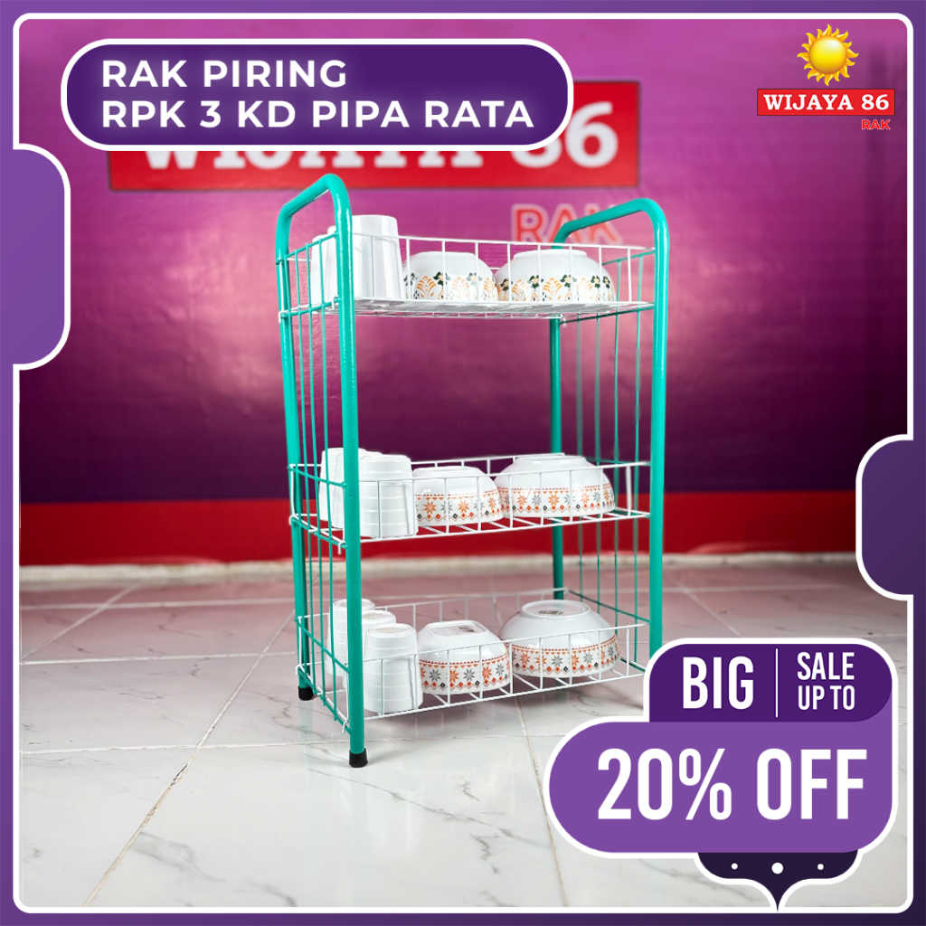 Jual RAK PIRING WASTAFEL RPK 3 KD PIPA RATA|RAK PIRING SUSUN 3 BONGKAR ...