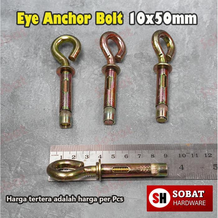 Jual Eye Anchor Bolt / Baut Eye Anchor Dynabolt Dynaset M10x10x50 ...