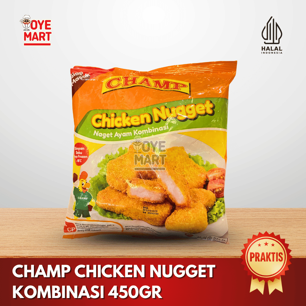 Jual CHAMP CHICKEN NUGGET KOMBINASI 450GR | Shopee Indonesia