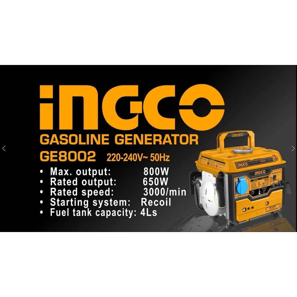 Jual MESIN GENSET MINI 800 WATT INGCO GE8002 | Shopee Indonesia