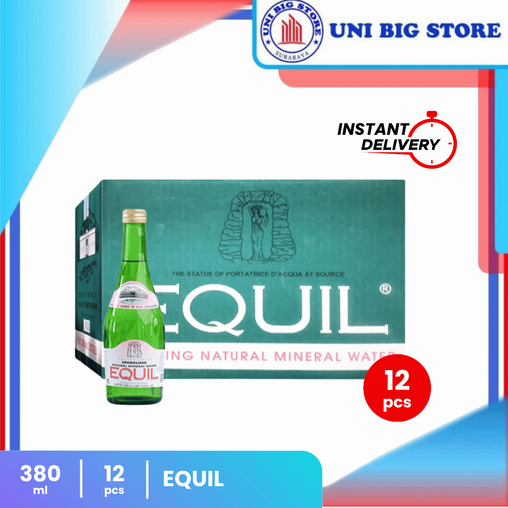 Jual Equil Sparkling Mineral Water 380 ml x 12 pcs DUS Air Soda ...
