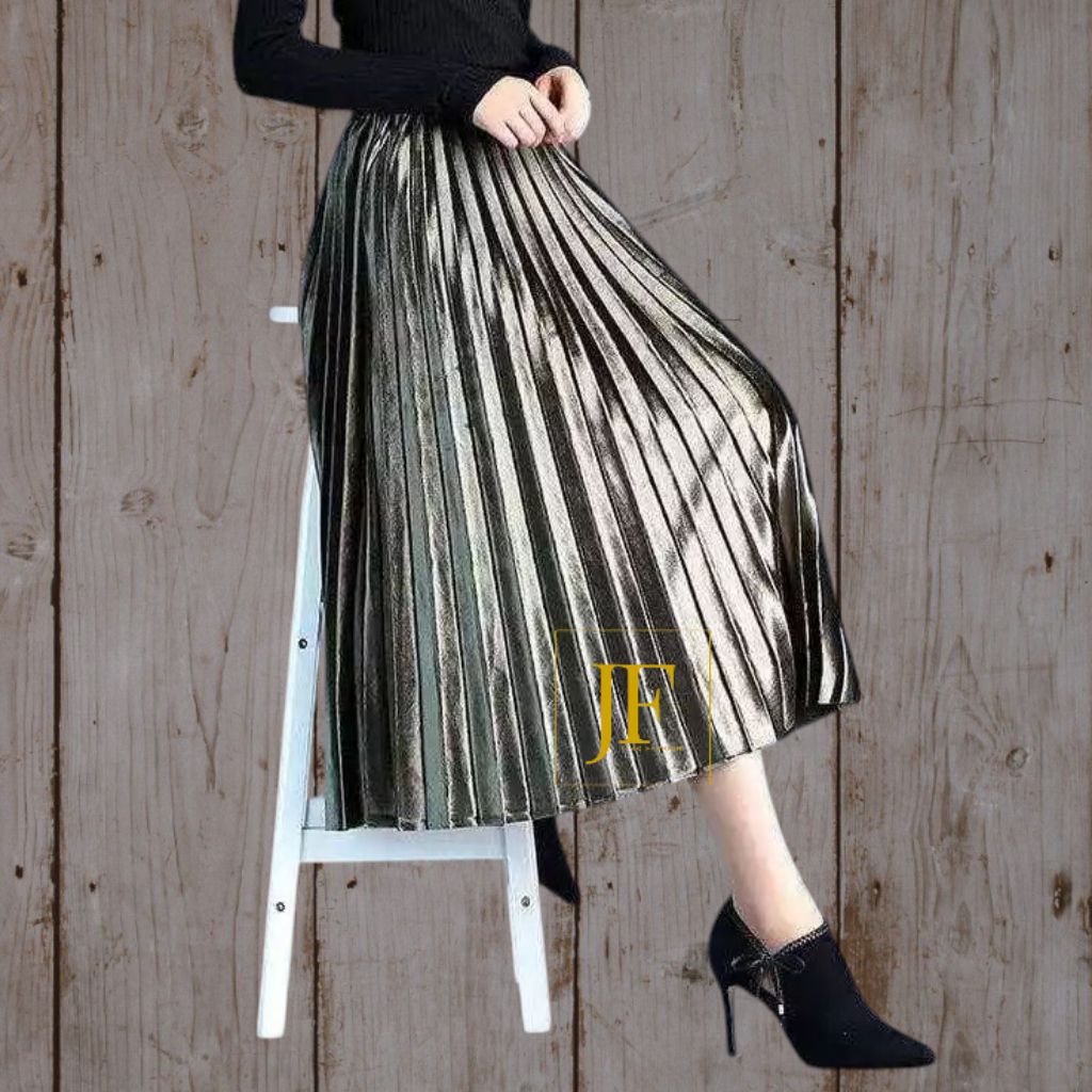 Jual ROK PLISKET BLUDRU VELVET 7/8 PREMIUM/ROK SHIMMER KEKINIAN ...