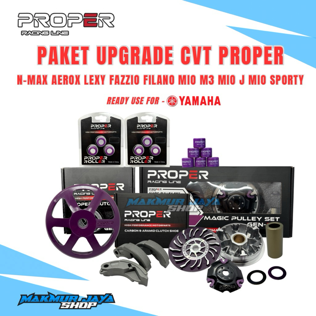 Jual PAKET UPGRADE CVT PROPER RACING LINE YAMAHA NMAX AEROX LEXY FAZZIO ...