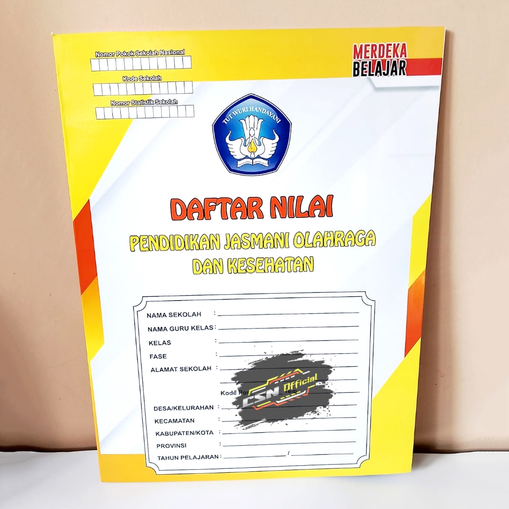 Jual BUKU DAFTAR NILAI KURIKULUM MERDEKA MAPEL PJOK | Shopee Indonesia