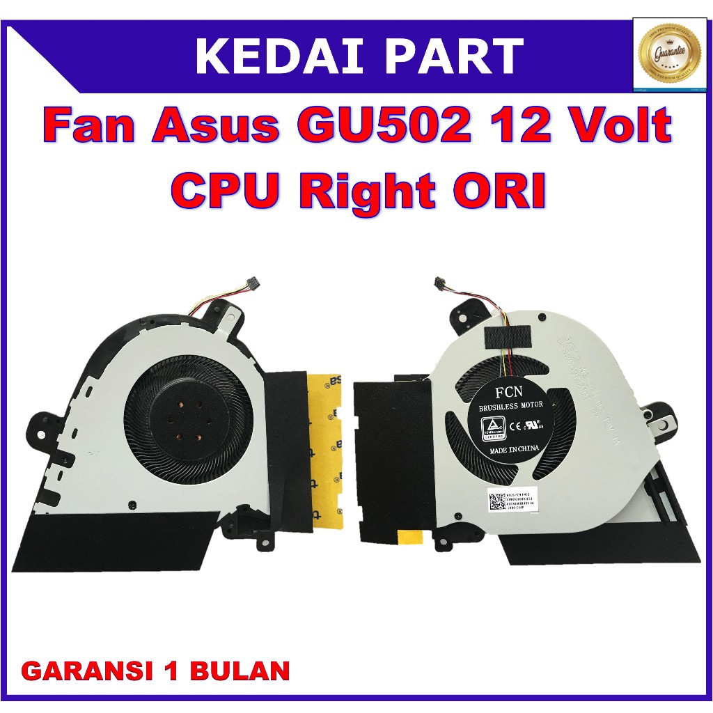 Jual Fan Asus ROG Zephyrus GU502 GX502GW GU502DU GU502G GU502GU 12V CPU ...