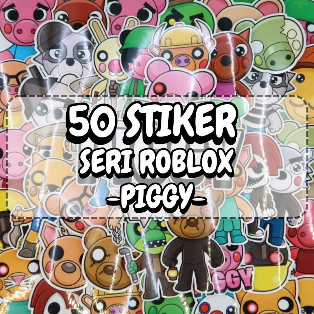 Jual 52 PCS STIKER ROBLOX PIGGY, STICKER PACK BAHAN CHROMO / VINYL ...