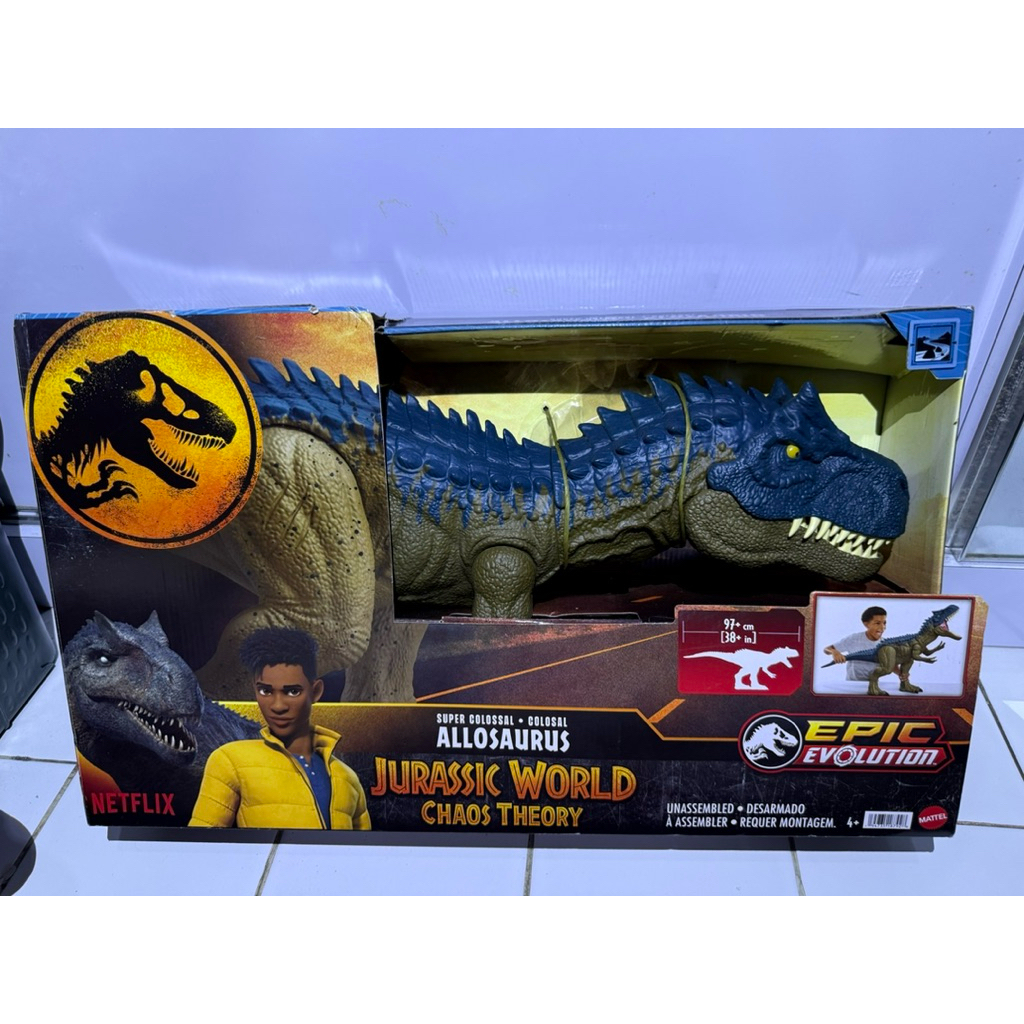 Jual JURASSIC WORLD SUPER COLOSSAL ALLOSAURUS | Shopee Indonesia