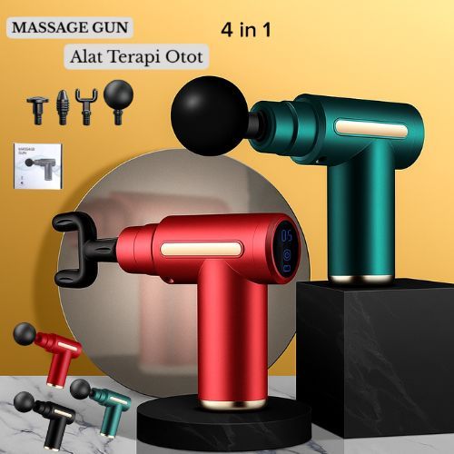 Jual Alat Terapi Otot Masage GUN 4IN1 | Alat Pijat Portable USB Alat ...