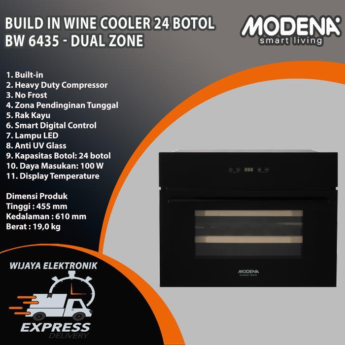 Jual MODENA BW 6435 - Build in Wine Cooler Kapasitas 24 Botol Garansi ...
