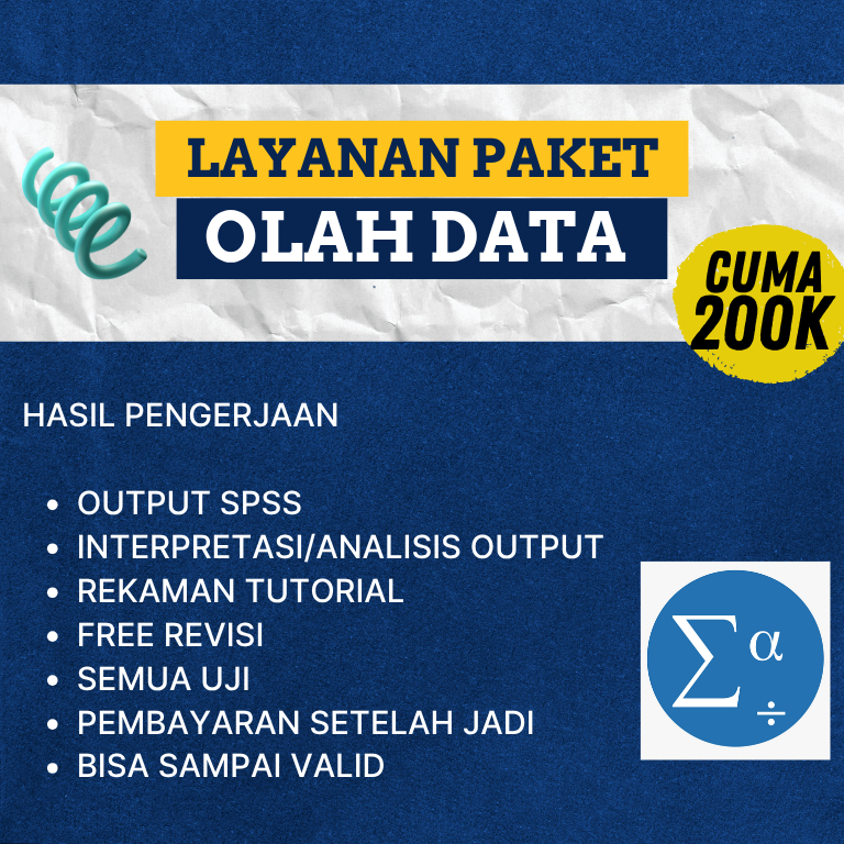 Jual Layanan Olah Analisis Data SPSS SmartPLS – Semua Uji Statistik ...