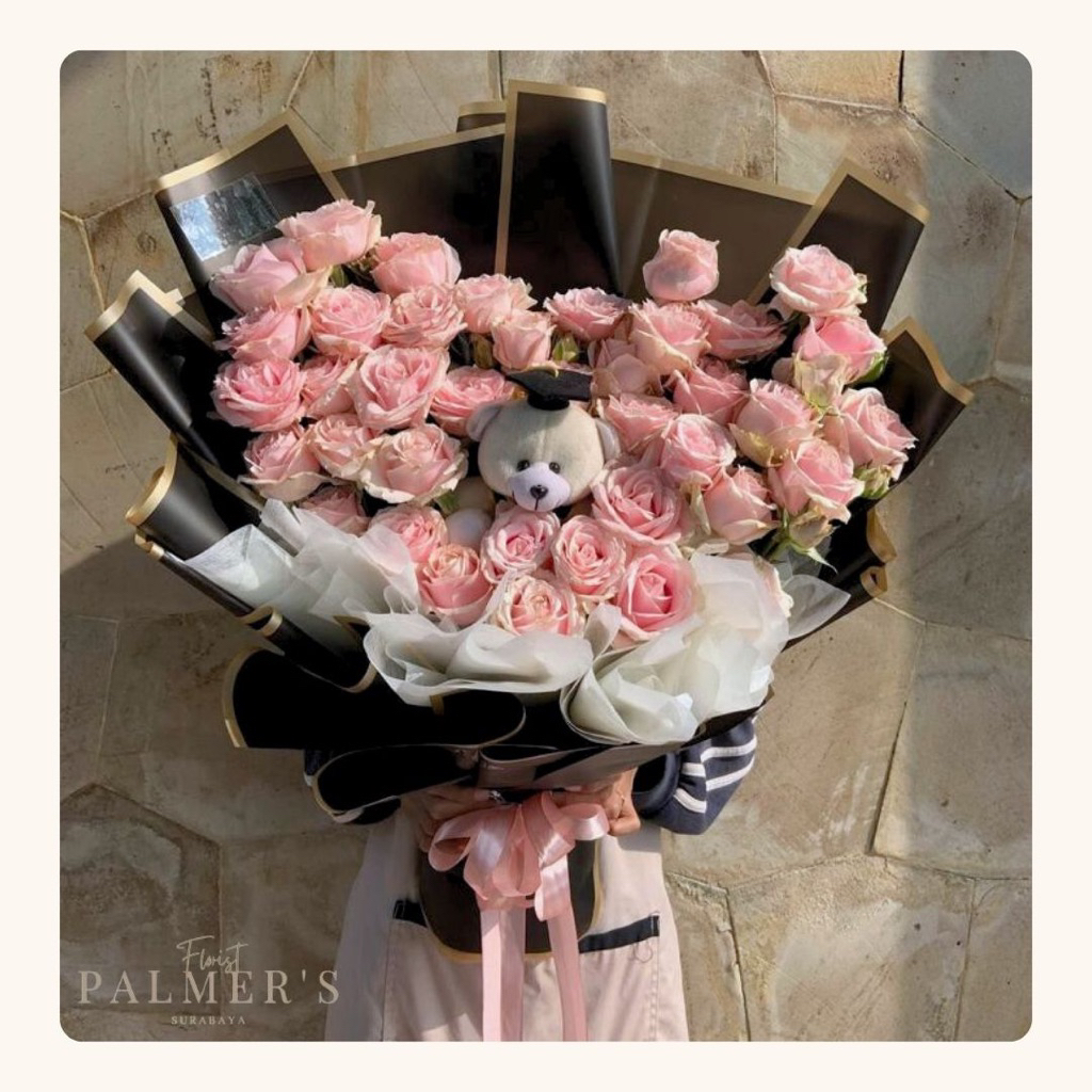 Jual [PALMERS]graduation bucket red | bucket untuk kelulusan tema pink ...