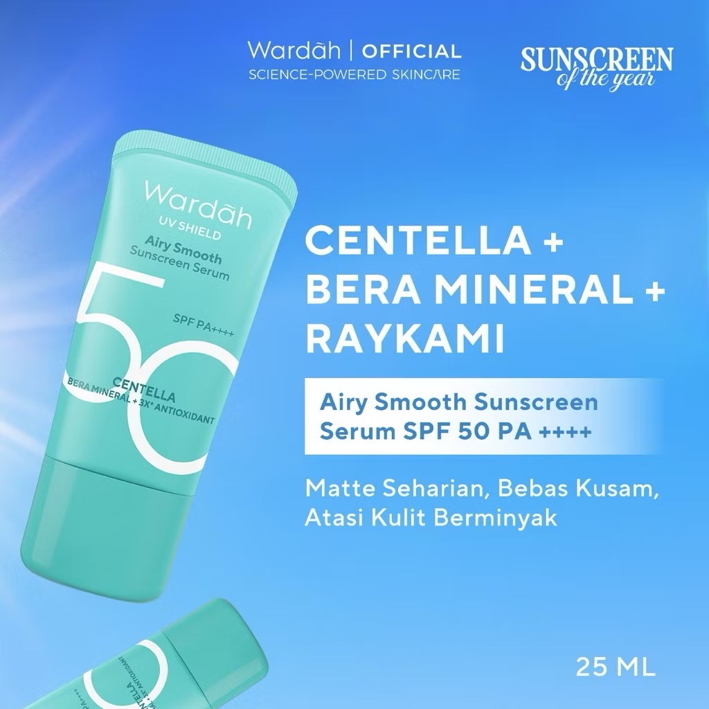 Jual WARDAH Sunscreen Serum UV Shield Airy Smooth SPF 50 PA ...