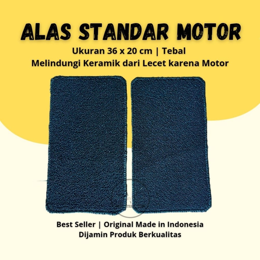 Jual (4 Pcs) Alas Motor / Alas Jagrak Motor / Alas Karpet Motor Hitam ...