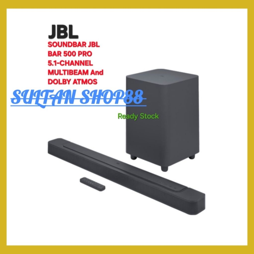 Jual JBL SOUNDBAR BAR 500 PRO 5.1-CHANNEL MULTIBEAM AND DOLBY ATMOS I ...