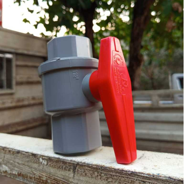 Jual Ball Valve PVC 1 1/2'' / Ball Valve PVC 1 1/2 inch / Stop Kran PVC ...