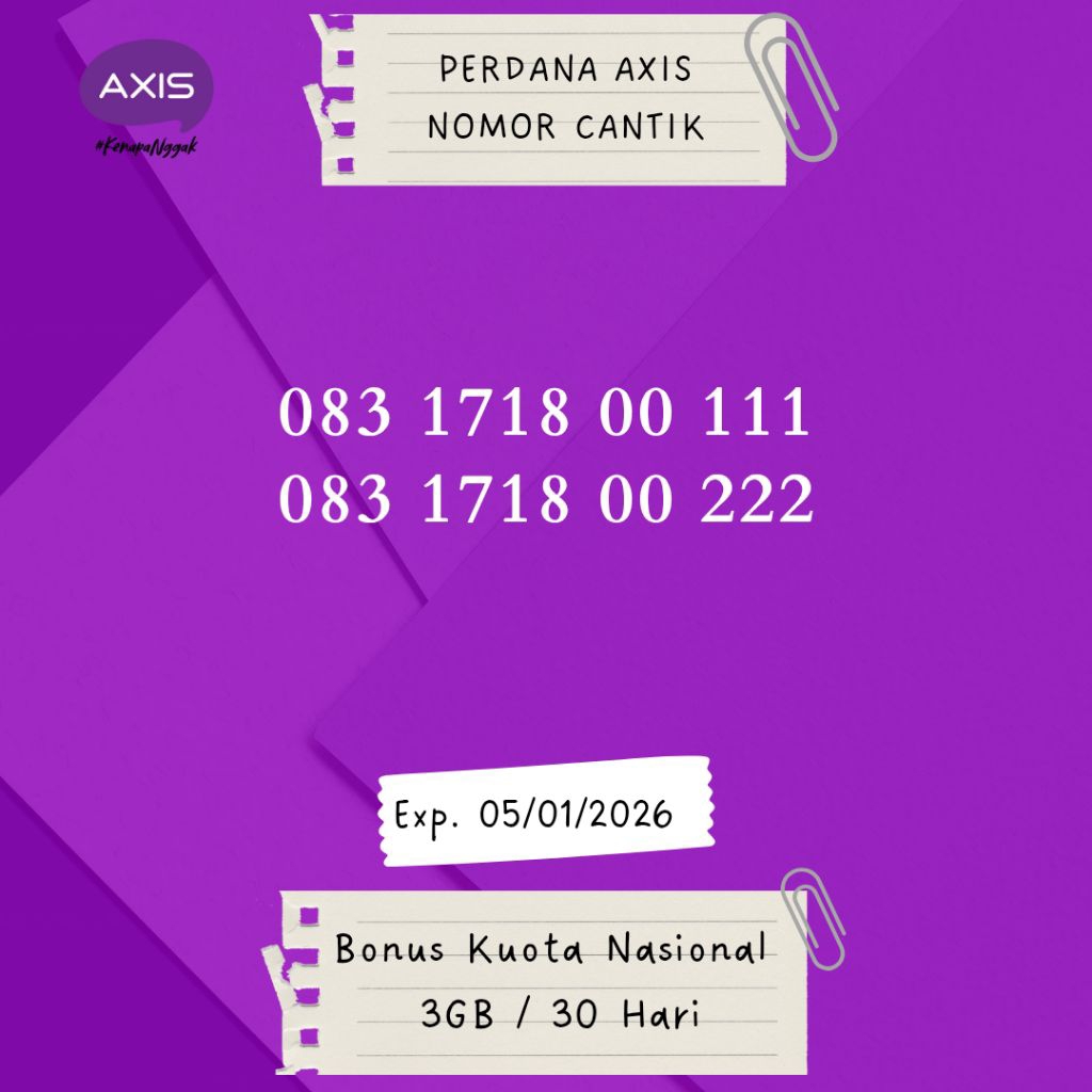 Jual Perdana Axis Nomor Cantik #2 | Shopee Indonesia