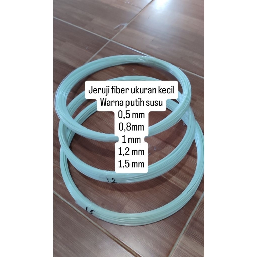 Jual Jeruji fiber putih susu ukuran kecil 0,5mm 0,8mm 1mm 1,2mm 1,5mm ...