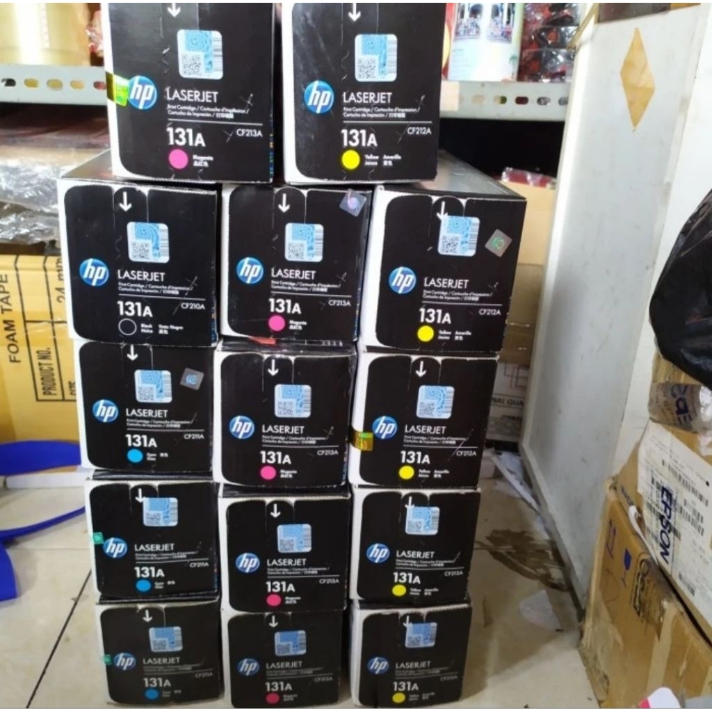 Jual Toner hp 131A Original Laserjet Cartridge (CF210A, CF211A ,CF212A ...