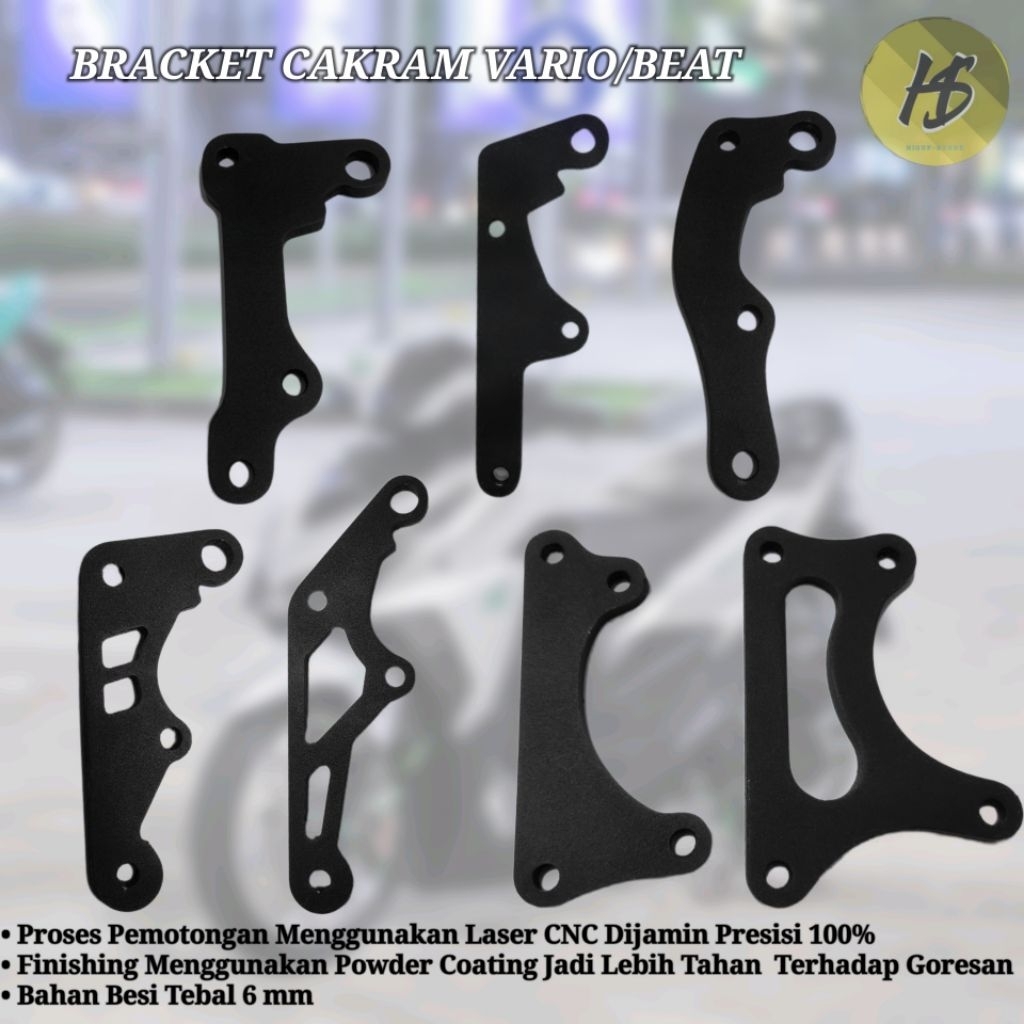 Jual Breket Vario / Beat Bracket Dudukan Pangkon Kaliper Ukuran Disk ...