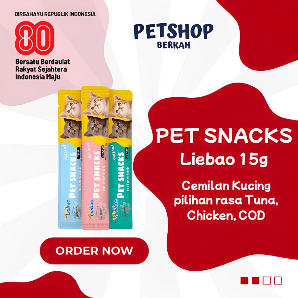 Jual Snack Kucing Sehat LIEBAO STICK 15gr | Shopee Indonesia