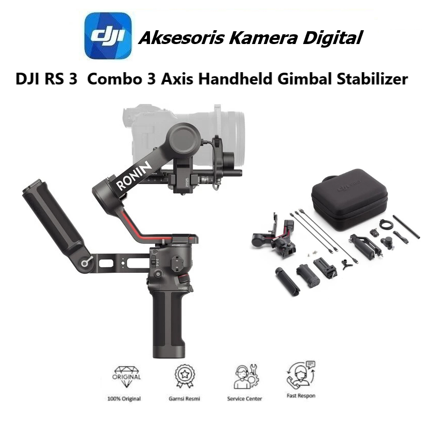 Jual DJI RS 3 Combo 3 Axis Handheld Gimbal Stabilizer Kamera - DJI RS 3 ...
