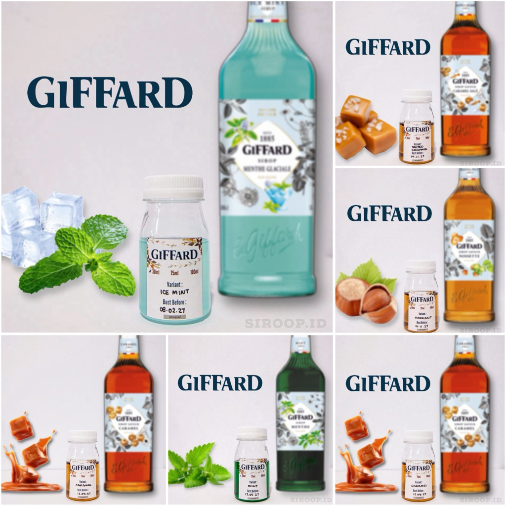 Jual Giffard Syrup All Flavours Repack Original 30ml 75ml 100ml ...