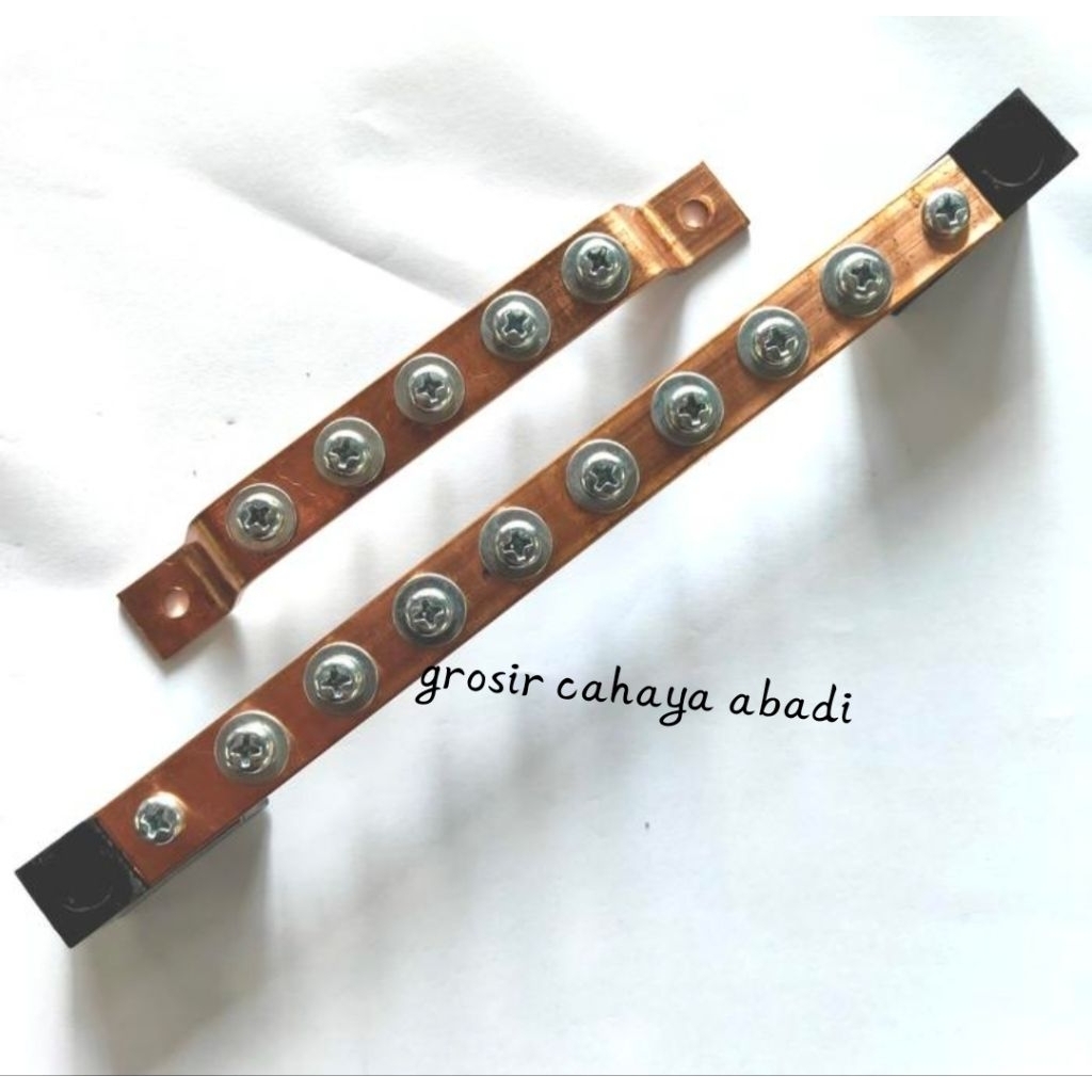 Jual busbar plat tembaga nol arde grounding netral | Shopee Indonesia