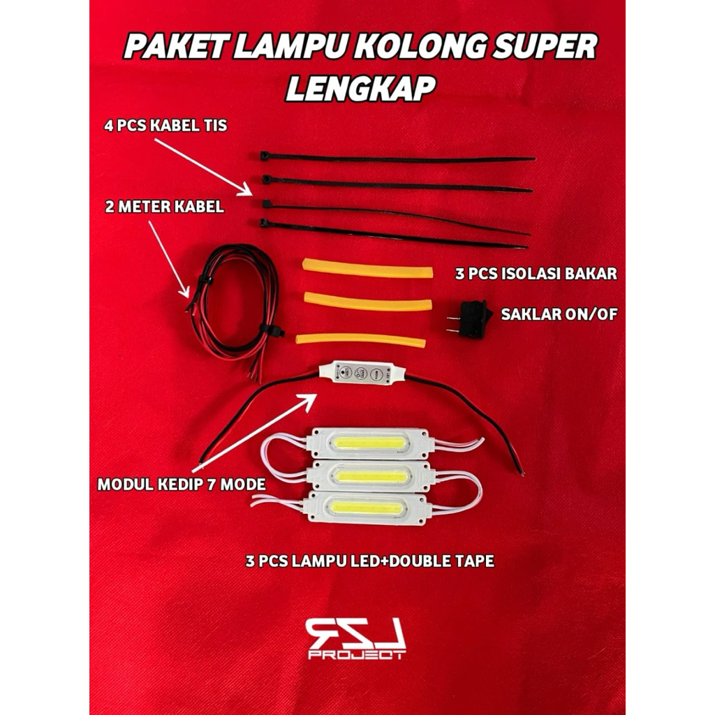 Jual PAKET LAMPU KOLONG SUPER LENGKAP UNIVERSAL SEMUA MOTOR | Shopee ...