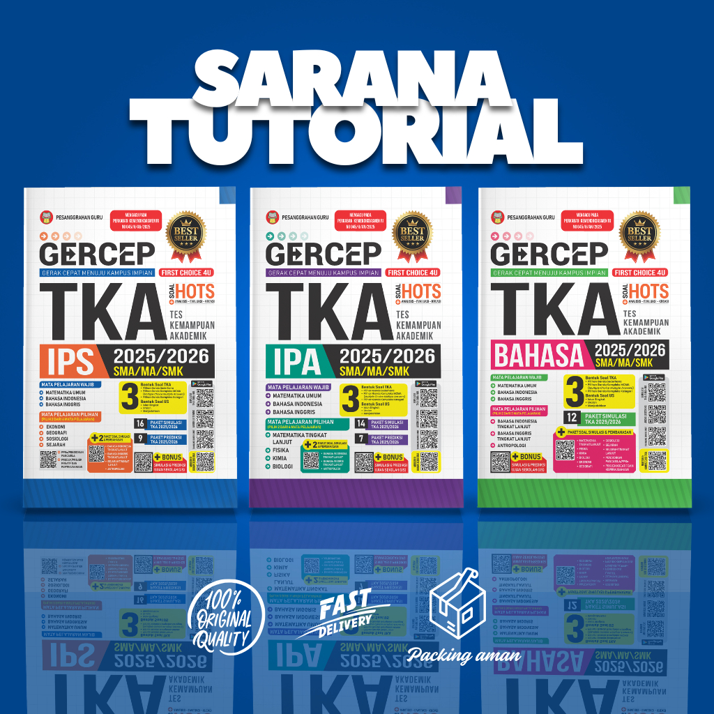 Jual Buku Gercep TKA SMA 2025/2026 | IPA - IPS & Bahasa | Sarana ...