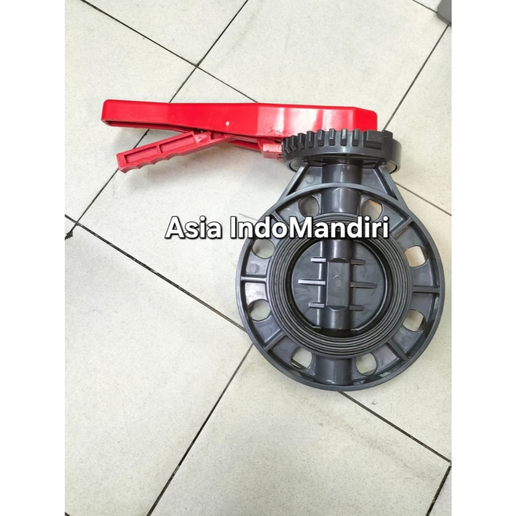 Jual Butterfly Valve PVC 4" inch Lever Handle/Butterfly PVC 4" inch ...