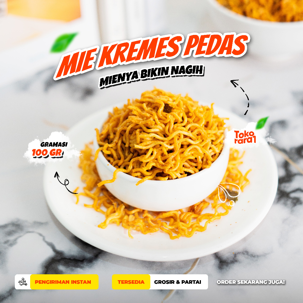 Jual Mie Kremes / Mie Kremes Pedas / Mie Kremes Pedas Daun Jeruk 100gr ...
