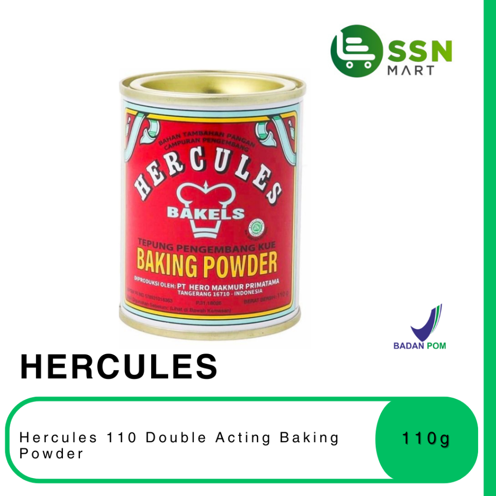 Jual SSNMart Hercules 110 Double Acting Baking Powder 110g | Shopee ...