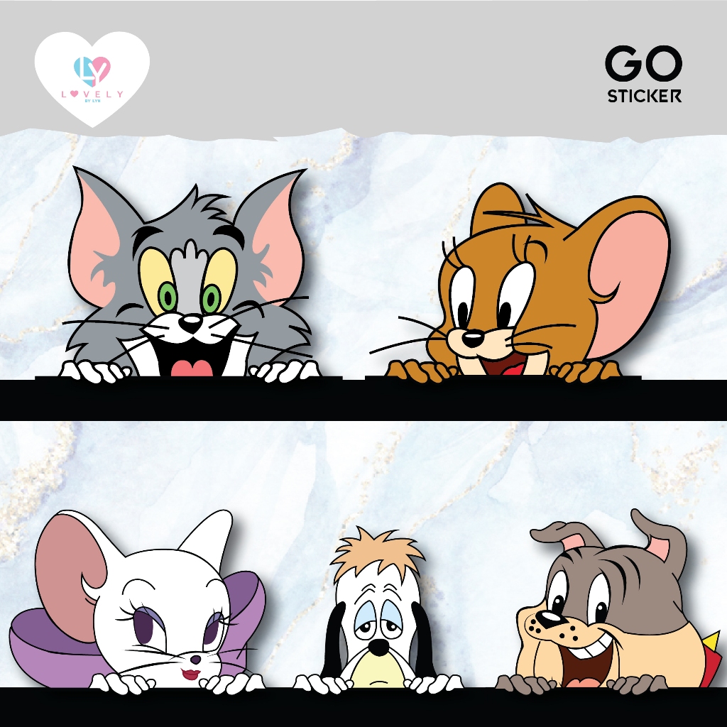 Jual Sticker Cutting Mobil/Motor Tom & Jerry Diecut (Laptop,PC,Koper ...