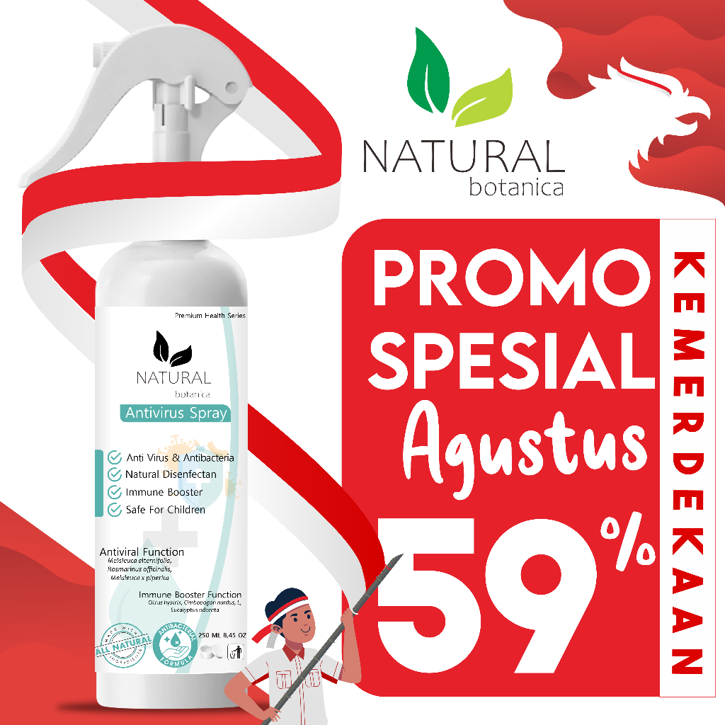 Jual Natural Antivirus Spray - Anti Bakteri - Natural Disinfektan ...