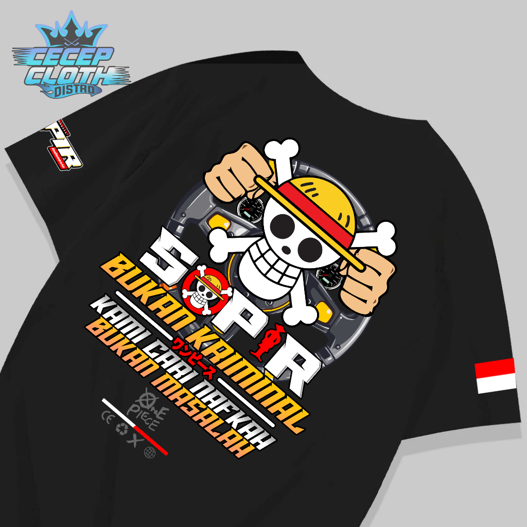 Jual Kaos V3 Pesona Supir Indonesia X One Piece / Baju Pria Wanita T ...