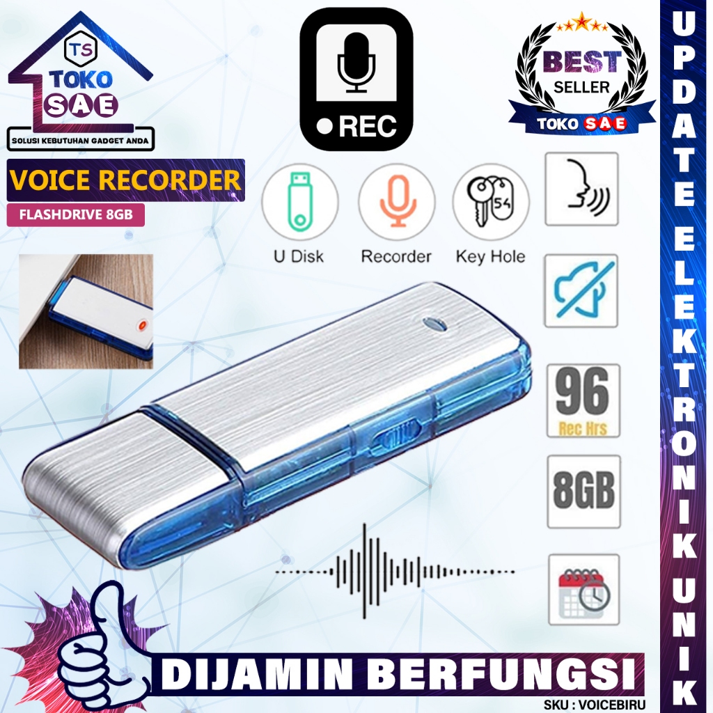 Jual USB Flashdrive Audio Recording Alat Perekam Suara Digital Soun ...
