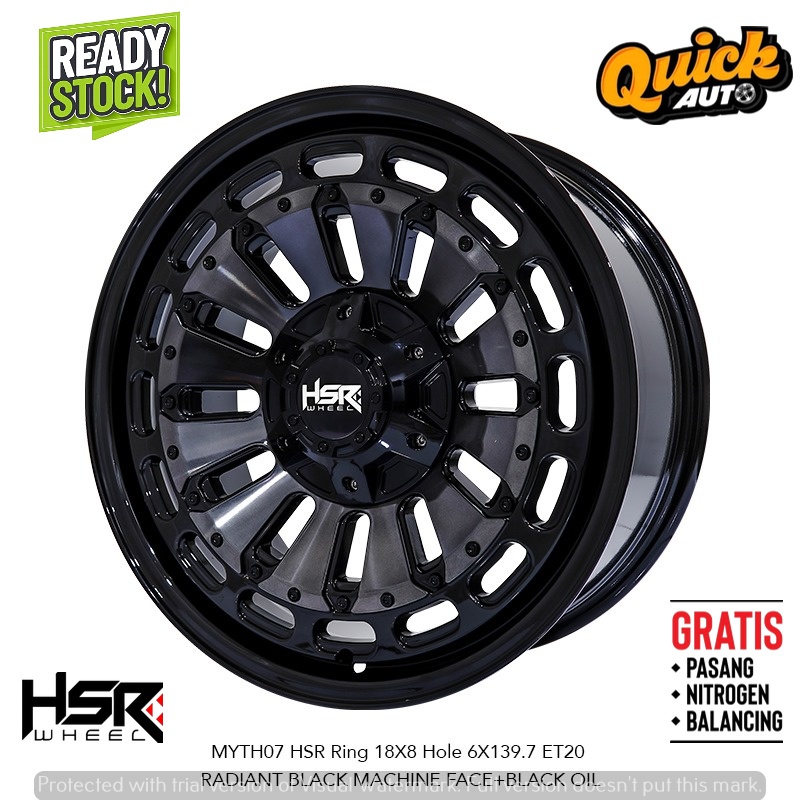 Jual VELG MOBIL PROMO R18 HSR MYTH 07 H6X139,7 PAJERO FORTUNER TRITON ...