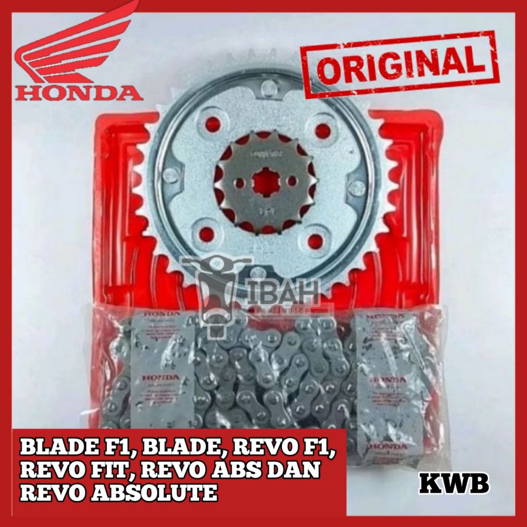 Jual GEAR SET HONDA + RANTAI KWB/KWW ORIGINAL UNIT BLADE, BLADE F1 ...