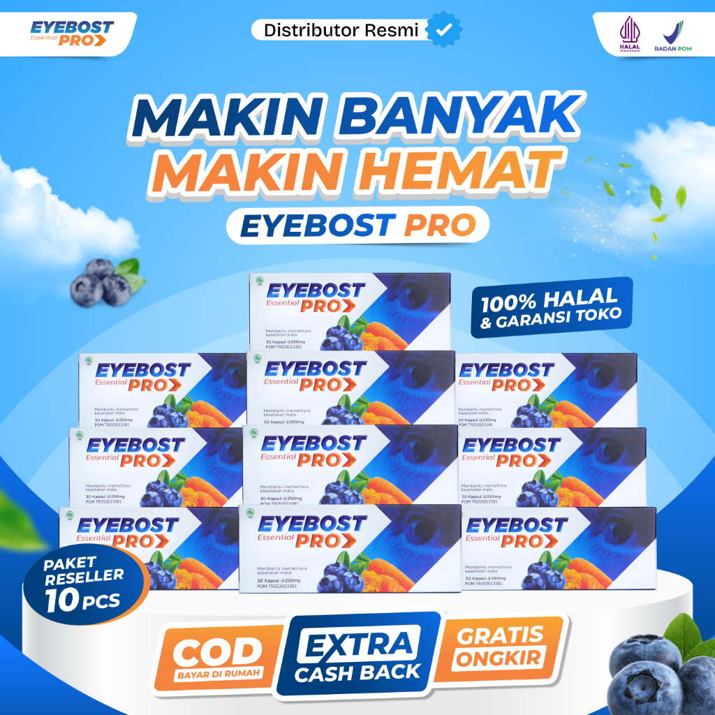 Jual [SPESIAL] Eyebost Pro Original Herbal Vitamin For Myopia Pterygium ...