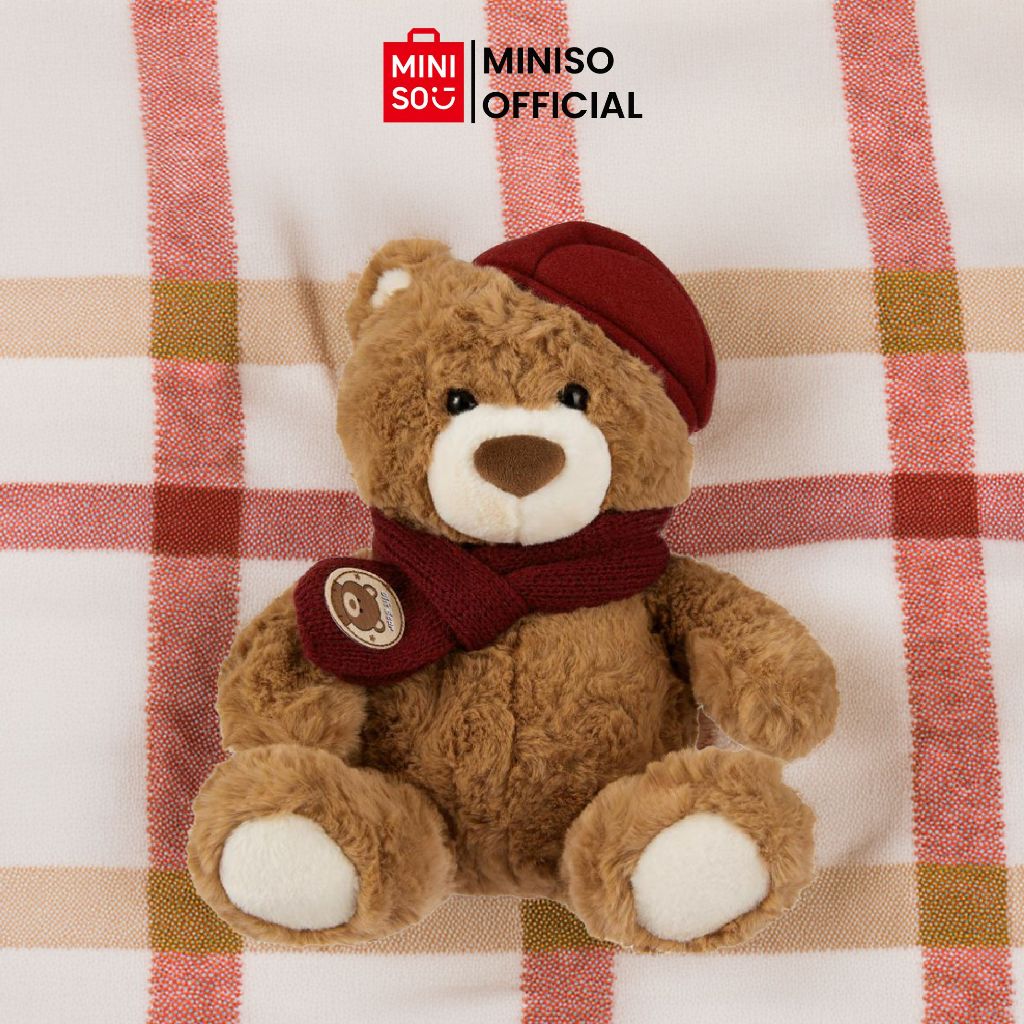 Jual MINISO TOY - Gift Bear Collection 10in. Sitting Plush Toy Boneka ...