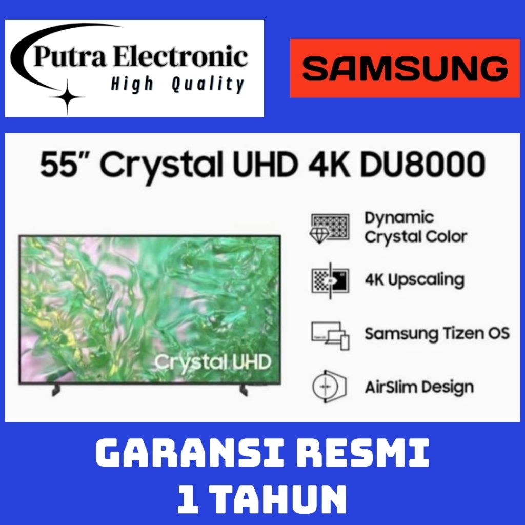 Jual SAMSUNG 55DU8000 / UA55DU8000 4K SMART TV 55 INCH 2024 SERIES ...