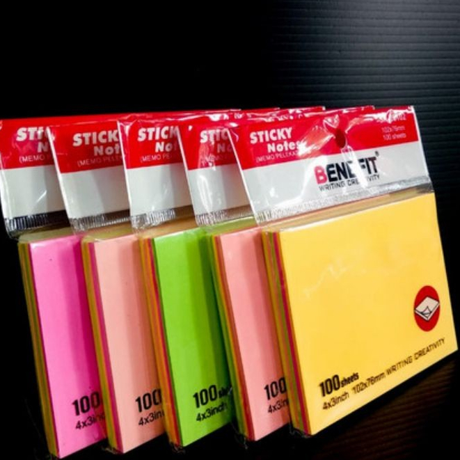 Jual Sticky Notes Kertas Memo Merk RANDOM Stickynote Stickynotes ...